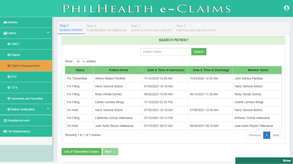 eClaims 3.0” PhilHealth Benefits - Geodata Solutions, Inc.